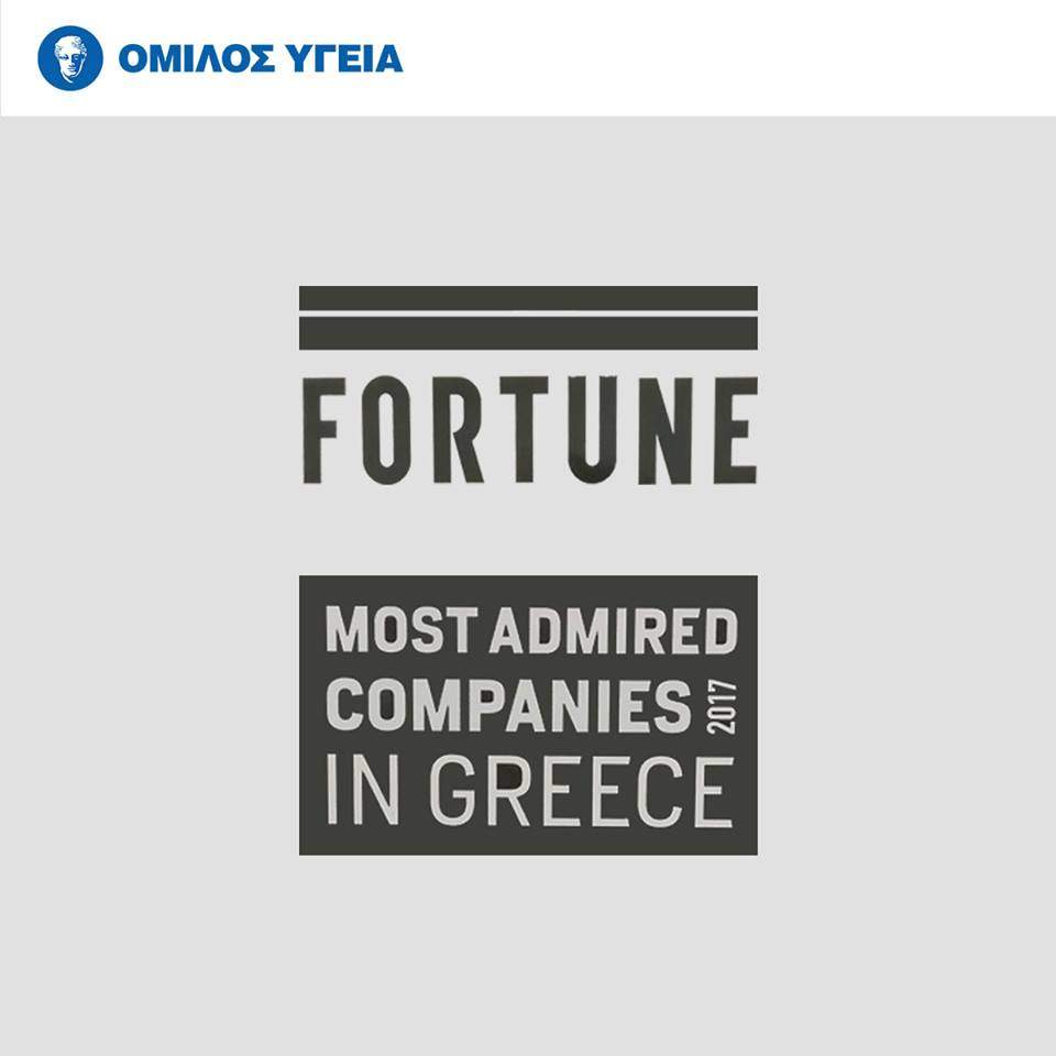 HYGEIA Group among the 20 Most Admired Companies in Greece - Mitera